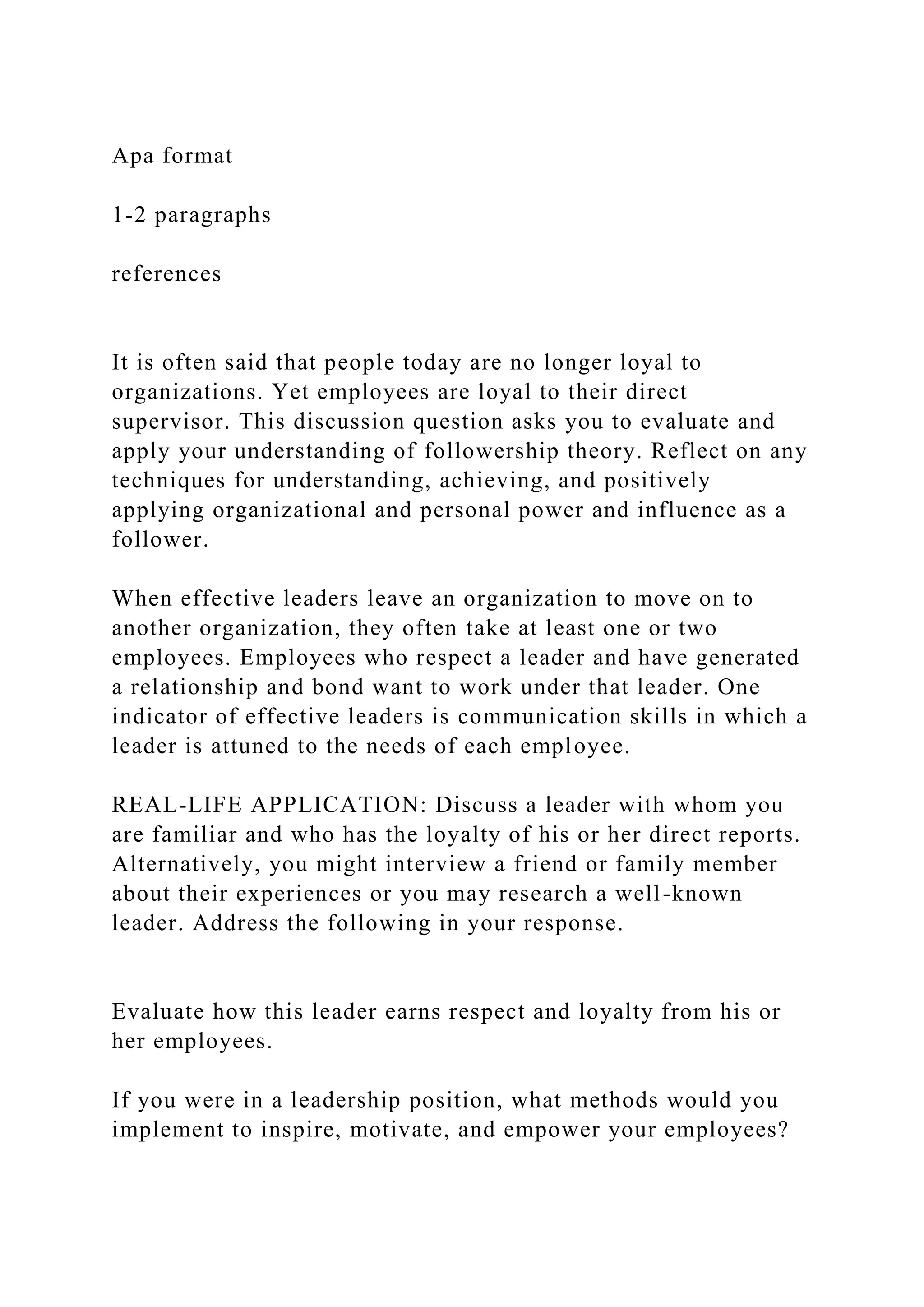 Apa format1-2 paragraphsreferences It is often said th.docx | Human ...