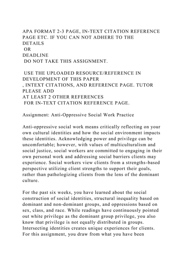 APA FORMAT 2-3 PAGE, IN-TEXT CITATION REFERENCE PAGE ETC. IF YOU CAN.docx