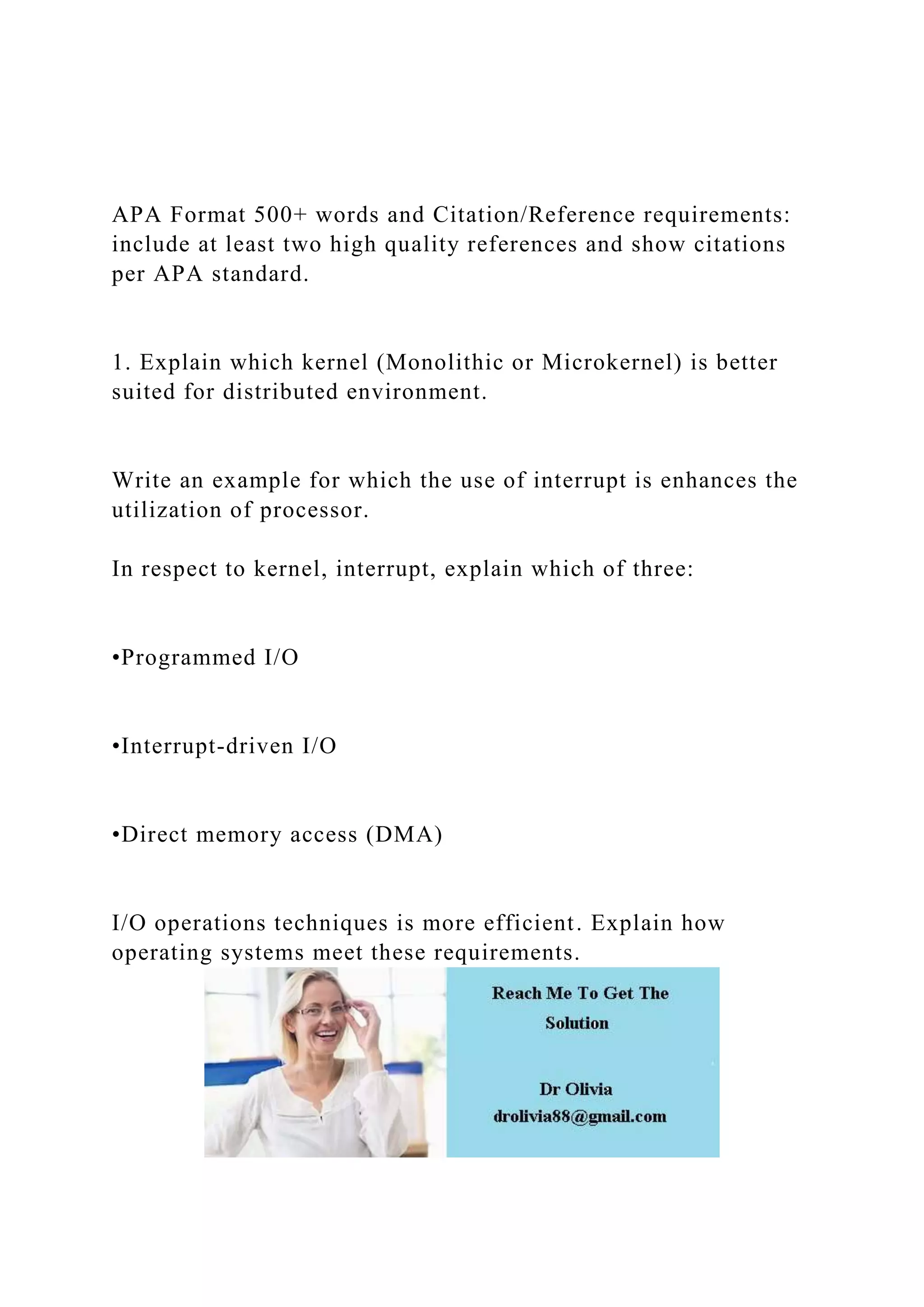 APA Format 500+ words and CitationReference requirements inclu | DOCX