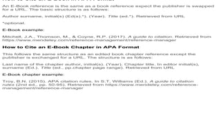 APA Format Citation Guide to undergraduates | PPTX | Publishing ...