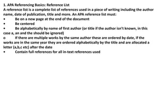 APA Format Citation Guide to undergraduates | PPTX | Publishing ...