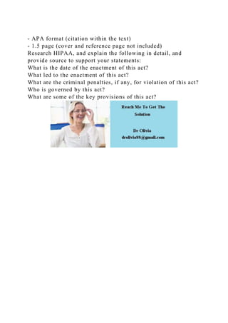 - APA format (citation within the text)- 1.5 page (cover and refer.docx ...