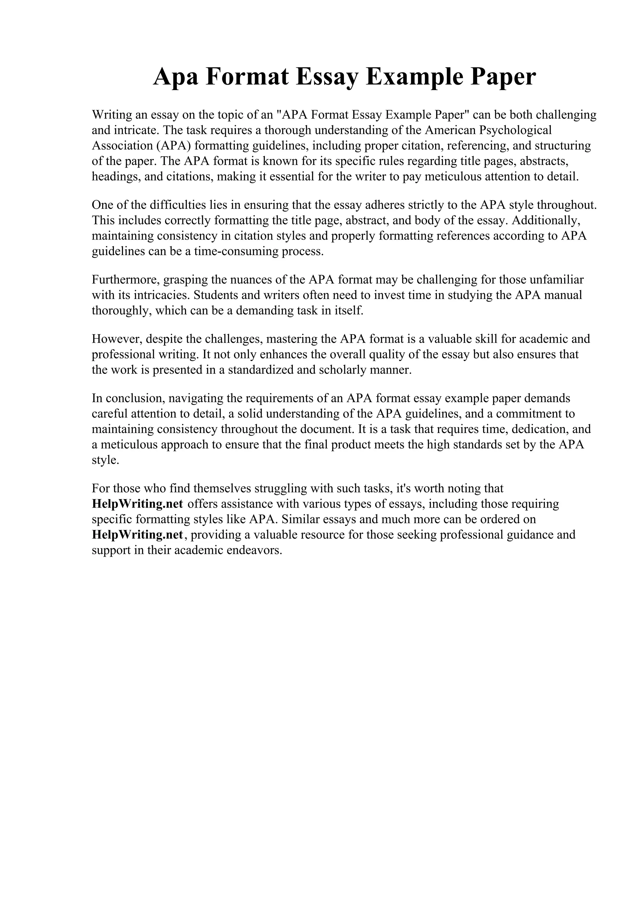 Apa Format Essay Example Paper.pdfApa Format Essay Example Paper. Apa ...