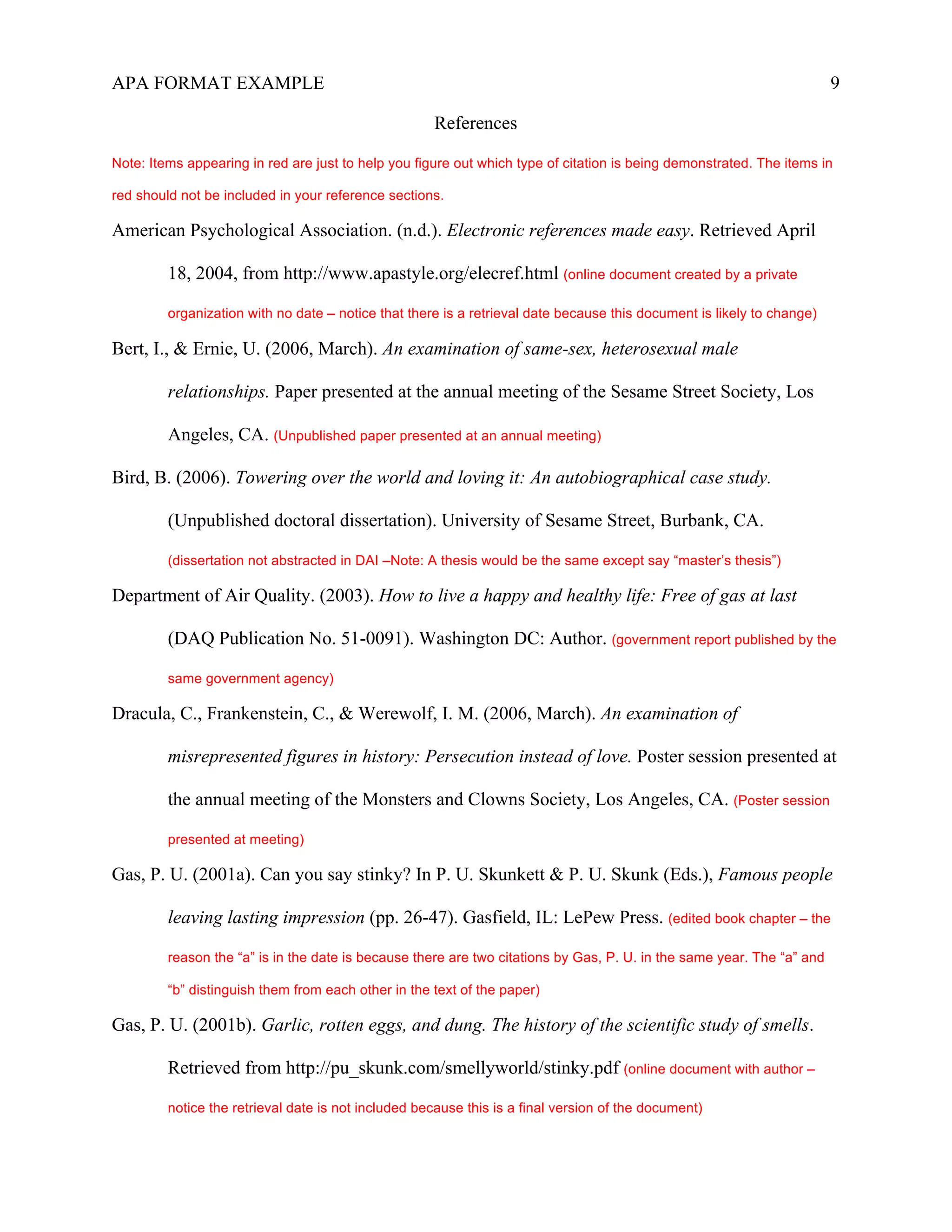 Apa format example cba plmar | PDF