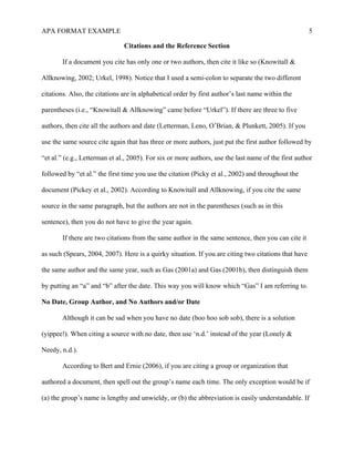 Apa format example cba plmar | PDF