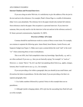 Apa format example cba plmar | PDF