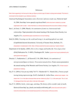 Apa format example cba plmar | PDF