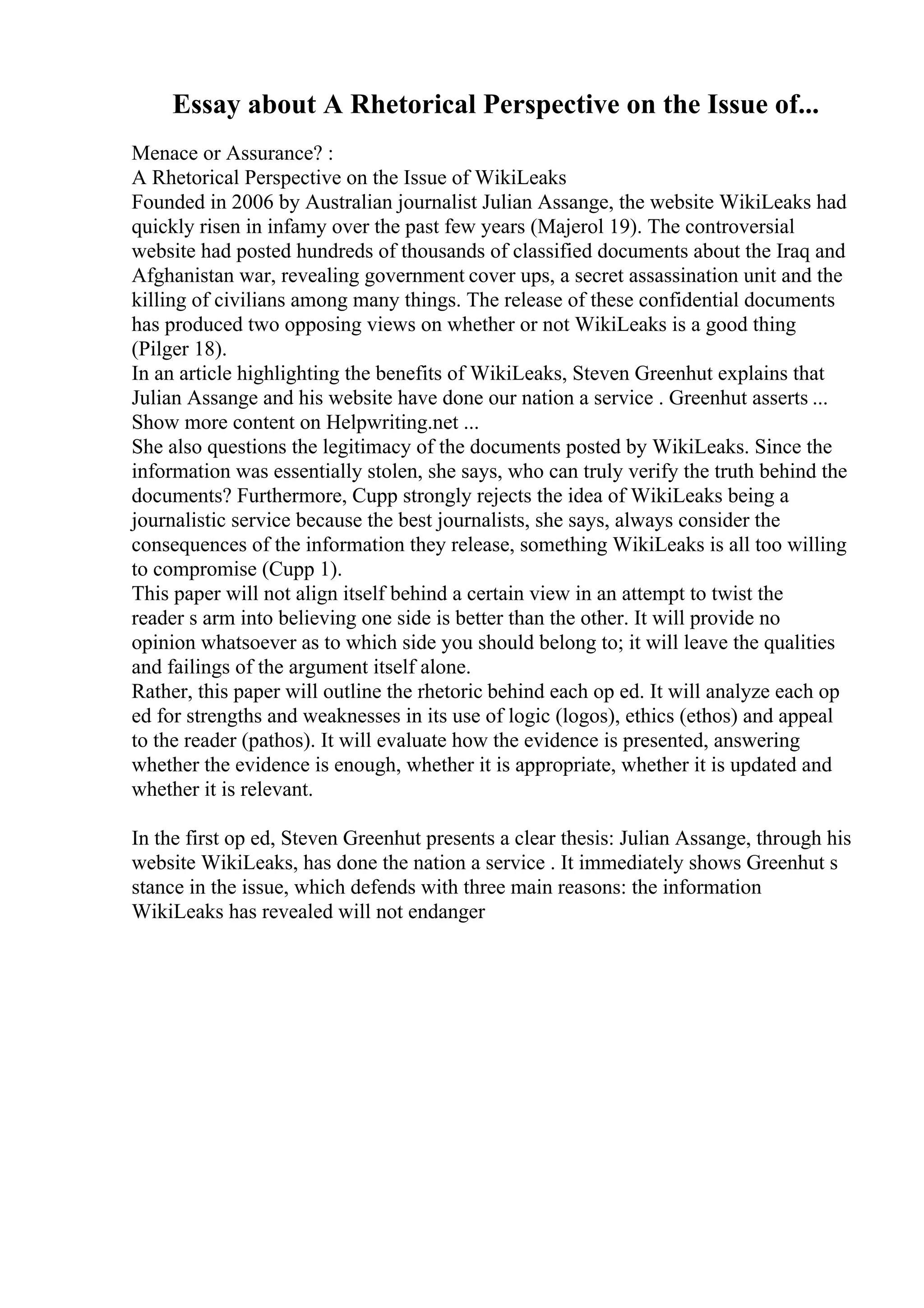 Apa Format For An Essay Pdf