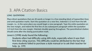 APA (American Psychological Association) Standard | PPTX
