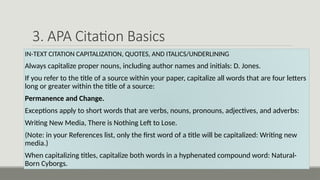 APA (American Psychological Association) Standard | PPTX