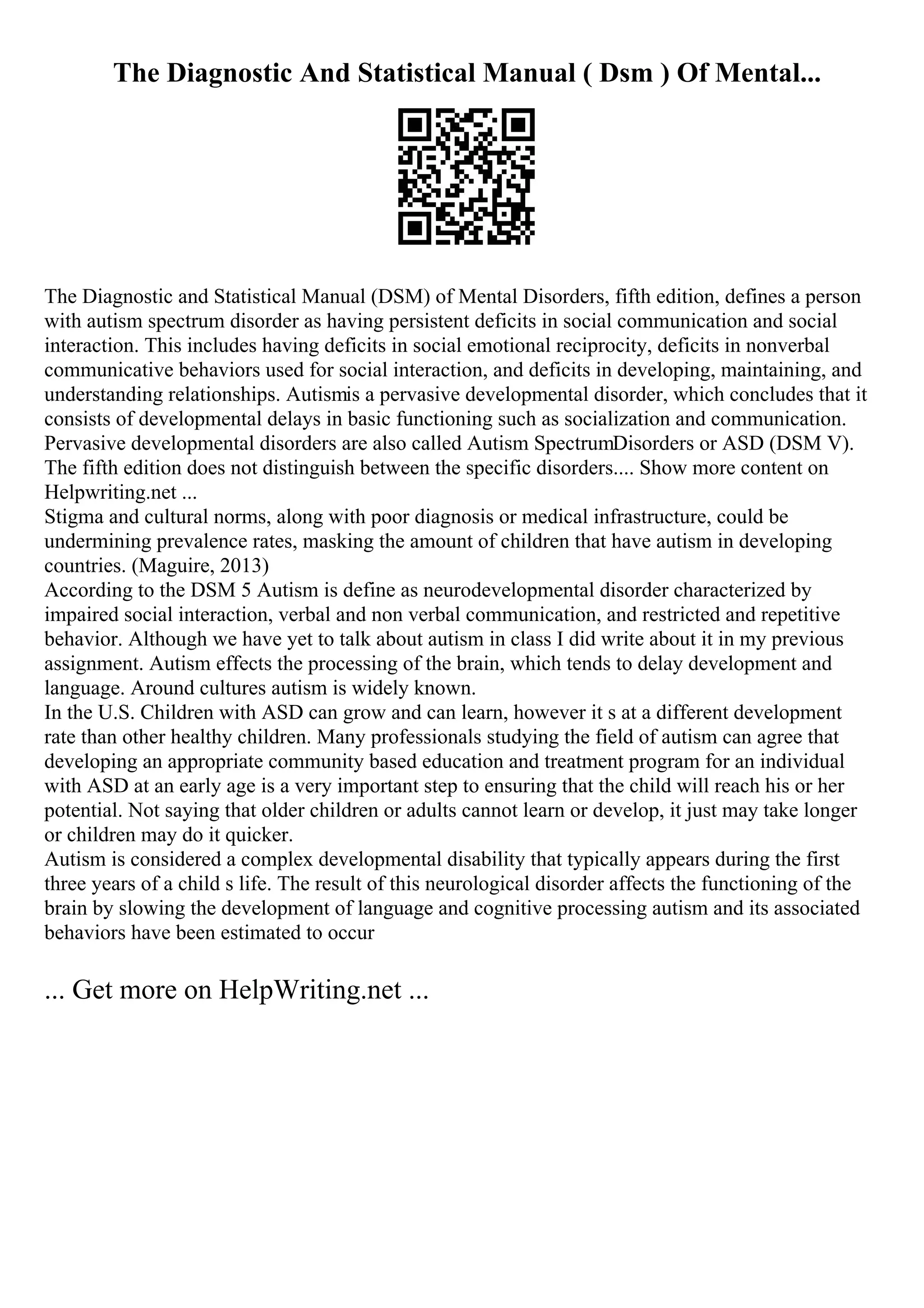 Apa Format For Narrative Essay | PDF