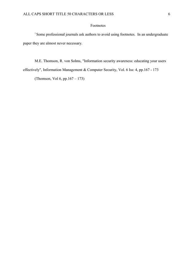 Apa format template | PDF