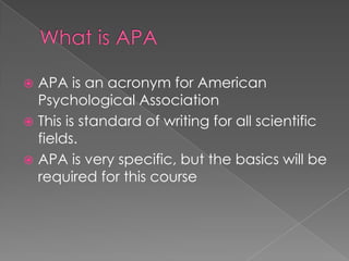 Apa formatting | PPT