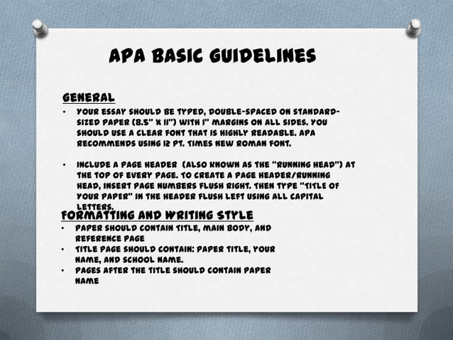 Apa formatting | PPT