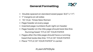Apa formatting | PPT
