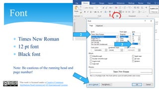 Apa formatting (Overview and basic formatting) | PPT