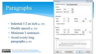 Apa formatting (Overview and basic formatting) | PPT