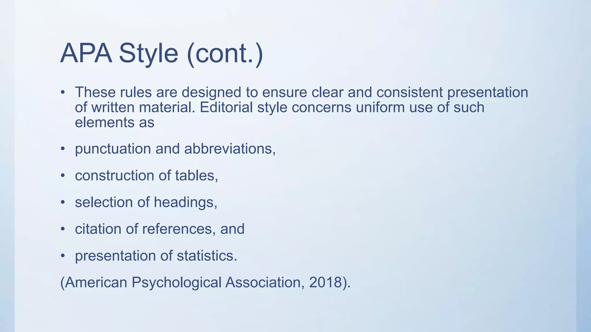 Apa Formatting | PPTX