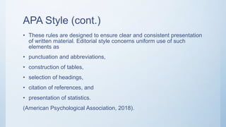 Apa Formatting | PPT