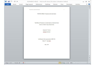 APA Formatting And Style Guide | PPT