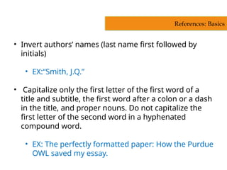 APA Formatting and Style Guide - in-text | PPTX