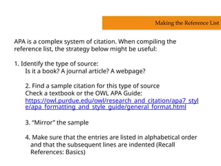 APA Formatting and Style Guide - in-text | PPTX