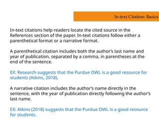 APA Formatting and Style Guide - in-text | PPTX