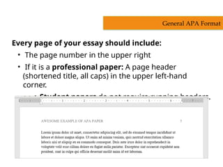 APA Formatting and Style Guide - in-text | PPTX