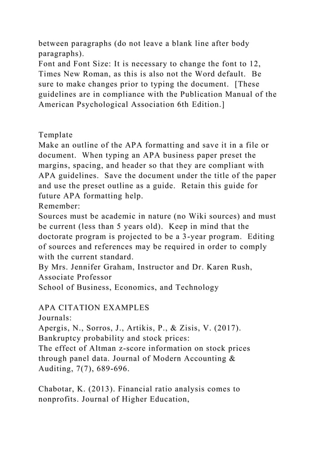 APA Formatting in WordHow to Use in Text CitationsType the doc.docx
