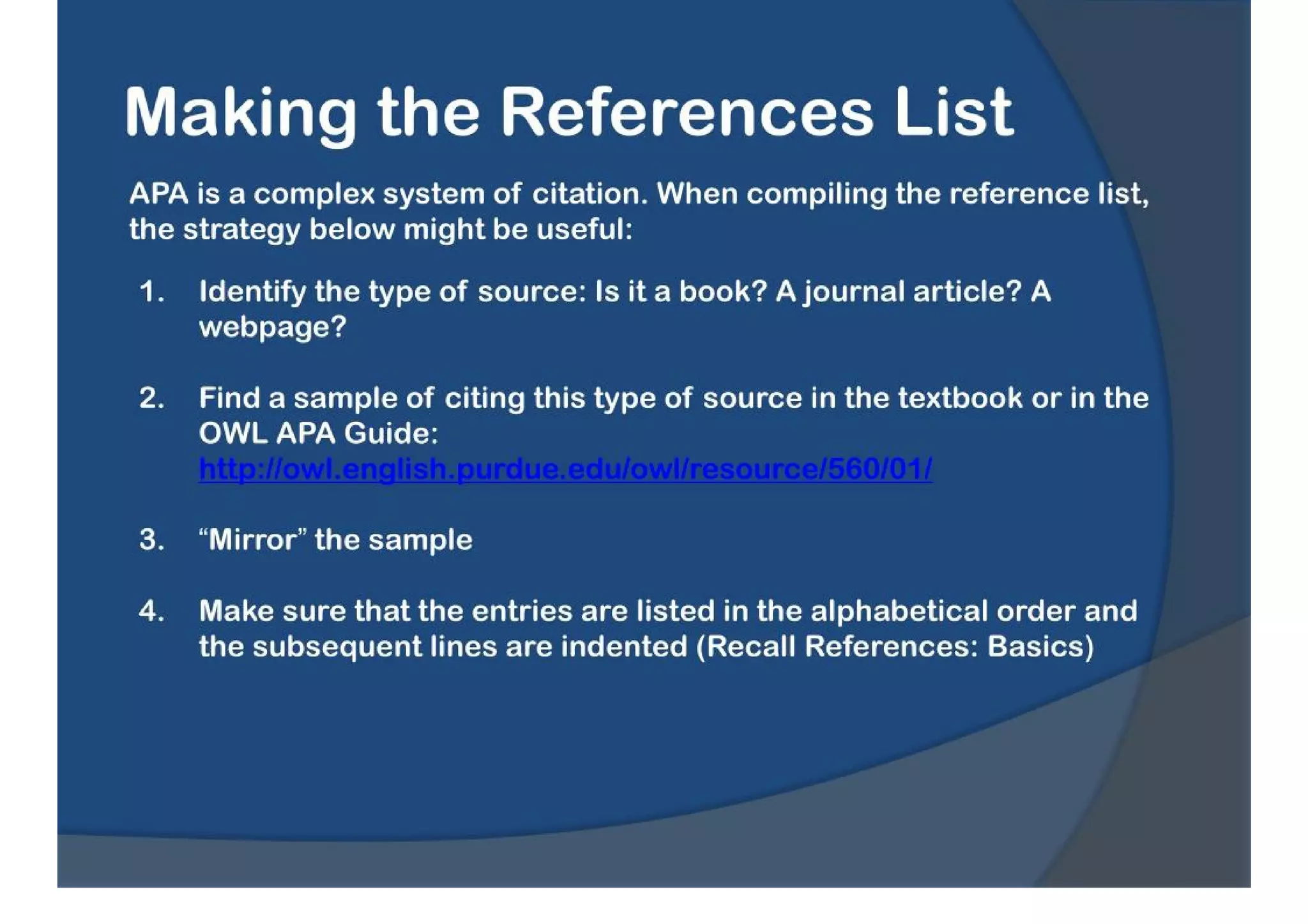 APA Formatting & Reference Style Guide | PPT