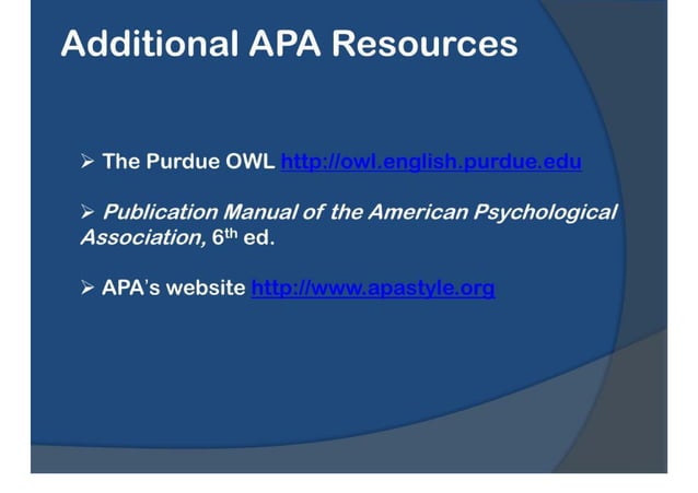 APA Formatting & Reference Style Guide | PPT