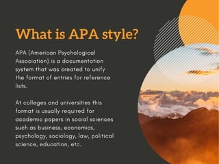 APA Formatting Style | PPT