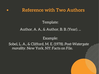 APA Formatting Style | PPT