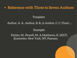 APA Formatting Style | PPT