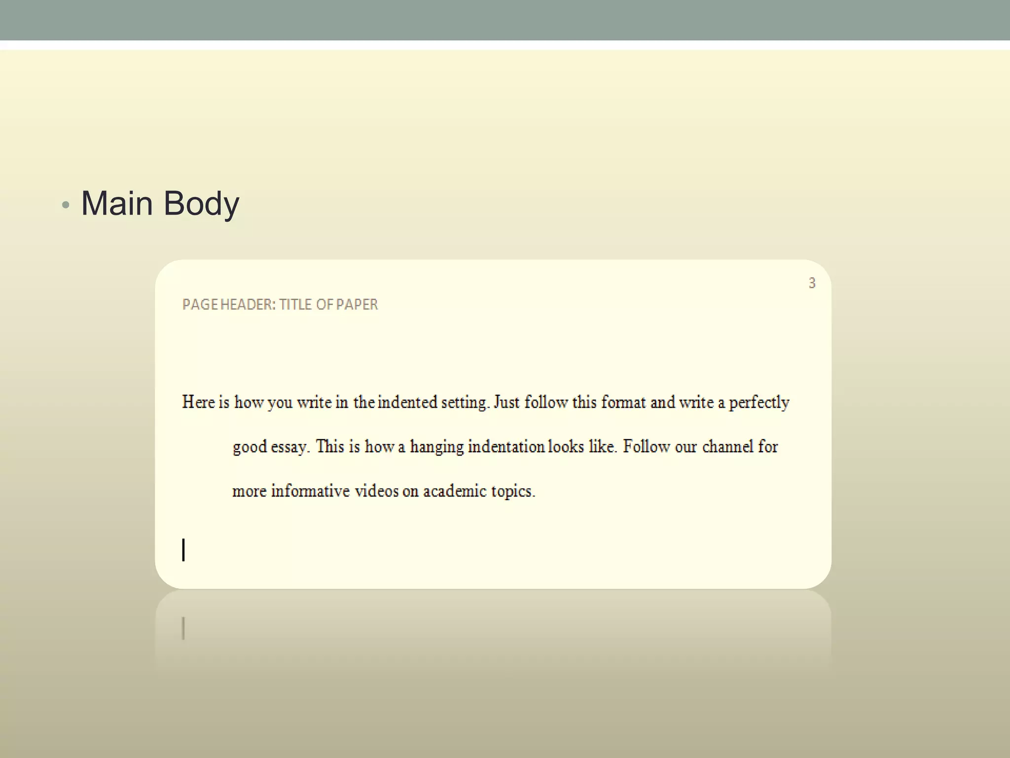 Apa formatting & style guide | PPT