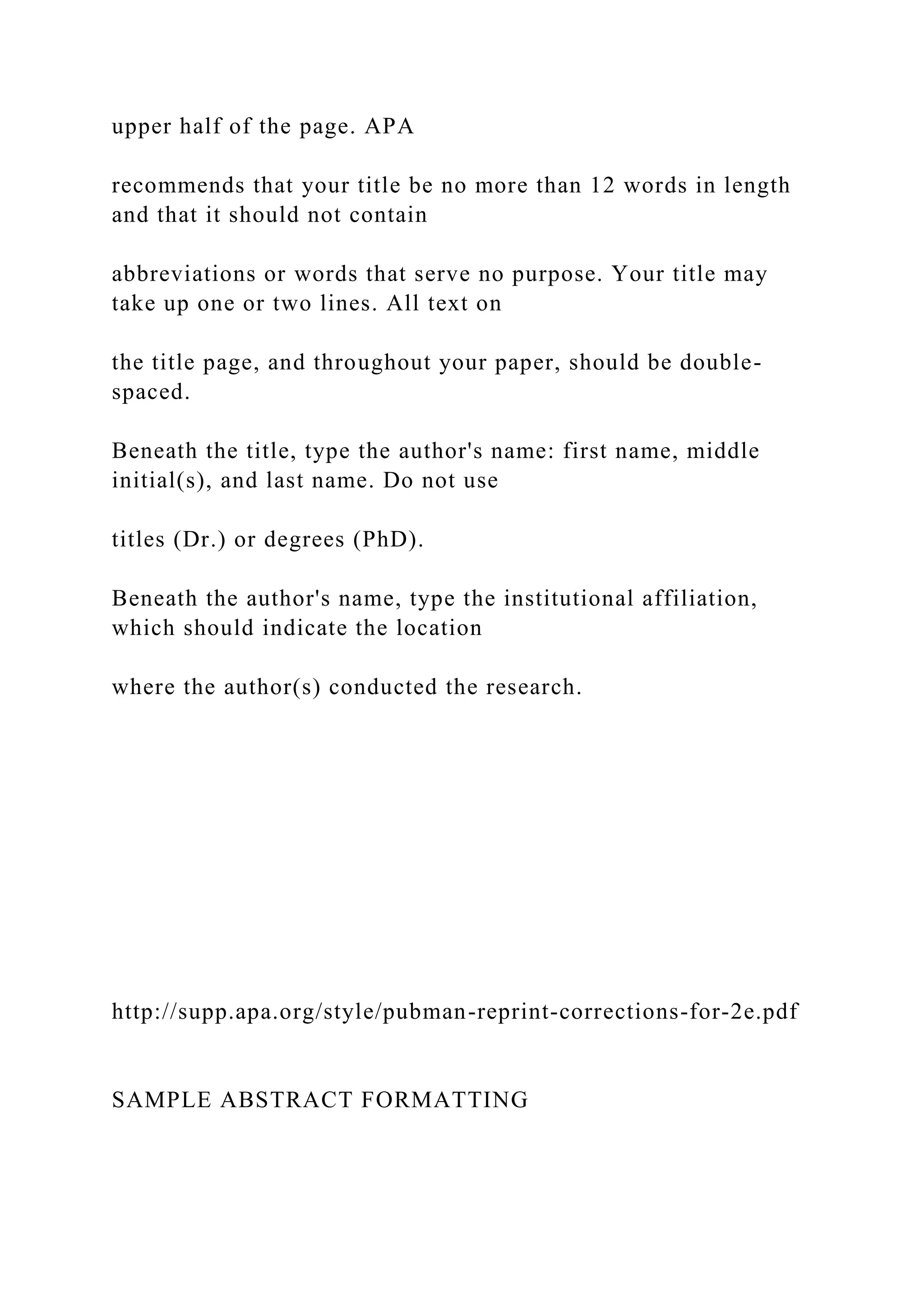 APA General Format Summary APA (American Psychological.docx