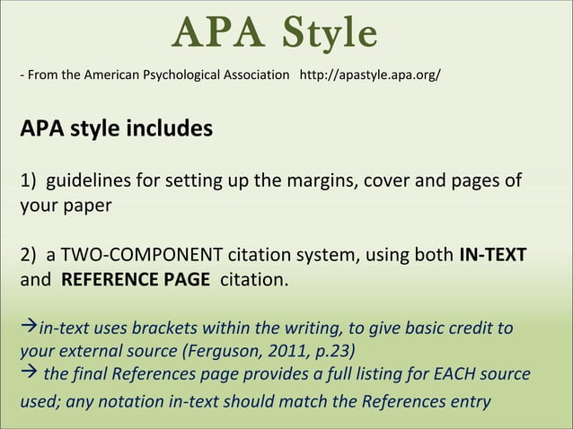 APA Guidelines & Formatting | PPT | Desktop Publishing | Computer ...