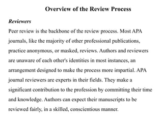 APA Guide to Preparing Manuscripts | PPTX