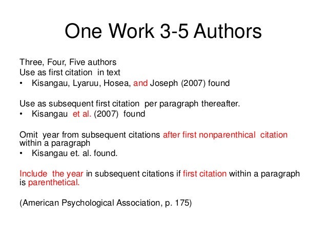 APA IN TEXT CITATION 5 AUTHORS Licappcycjo Blog