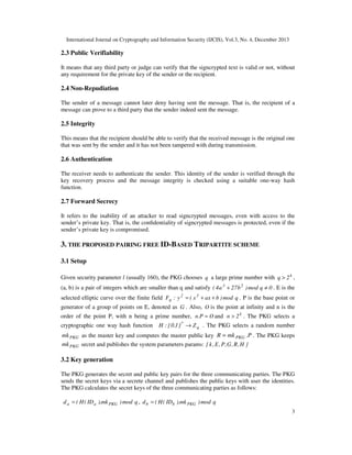 A PAIRING-FREE IDENTITY BASED TRIPARTITE SIGNCRYPTION SCHEME | PDF | Information and Network ...