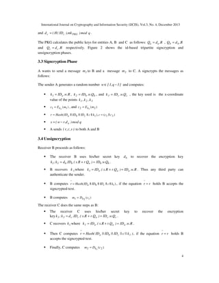 A PAIRING-FREE IDENTITY BASED TRIPARTITE SIGNCRYPTION SCHEME | PDF | Information and Network ...
