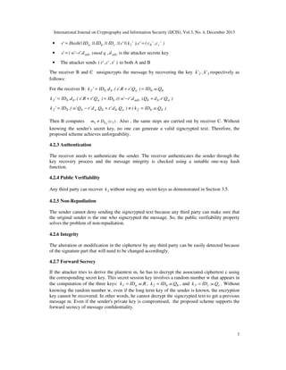 A PAIRING-FREE IDENTITY BASED TRIPARTITE SIGNCRYPTION SCHEME | PDF | Information and Network ...