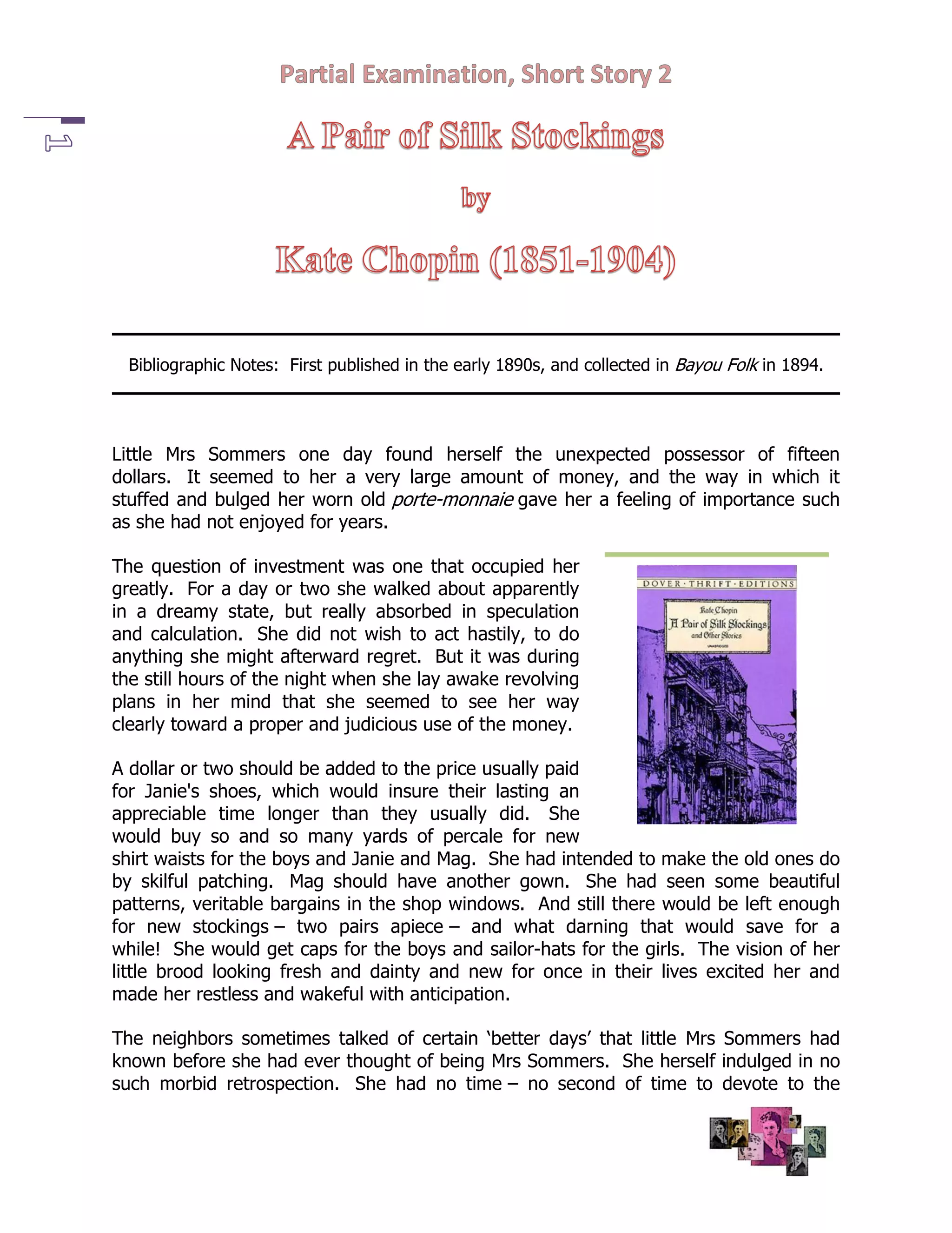 A Pair of Silk Stockings | PDF