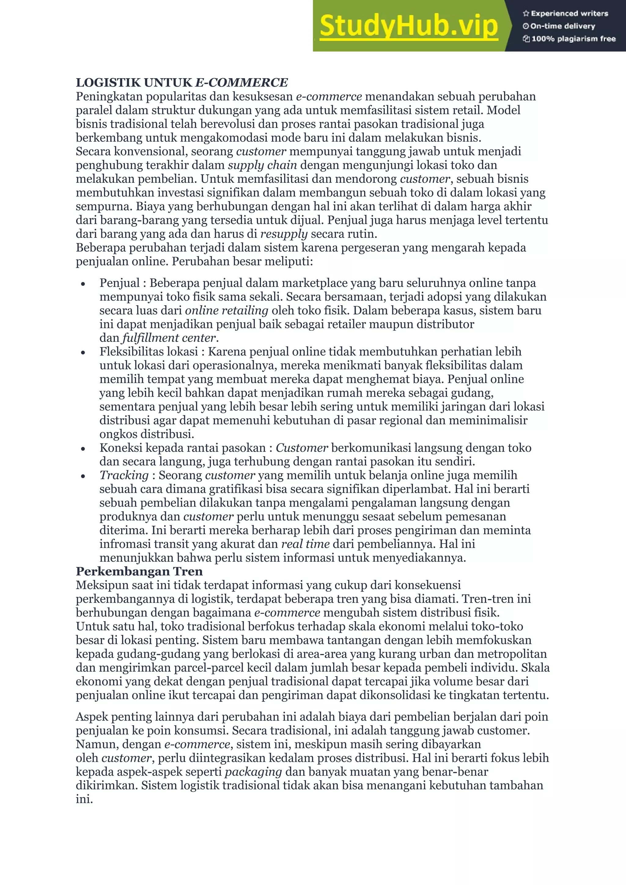 Apa Itu 3PL Third Party Logistics | PDF