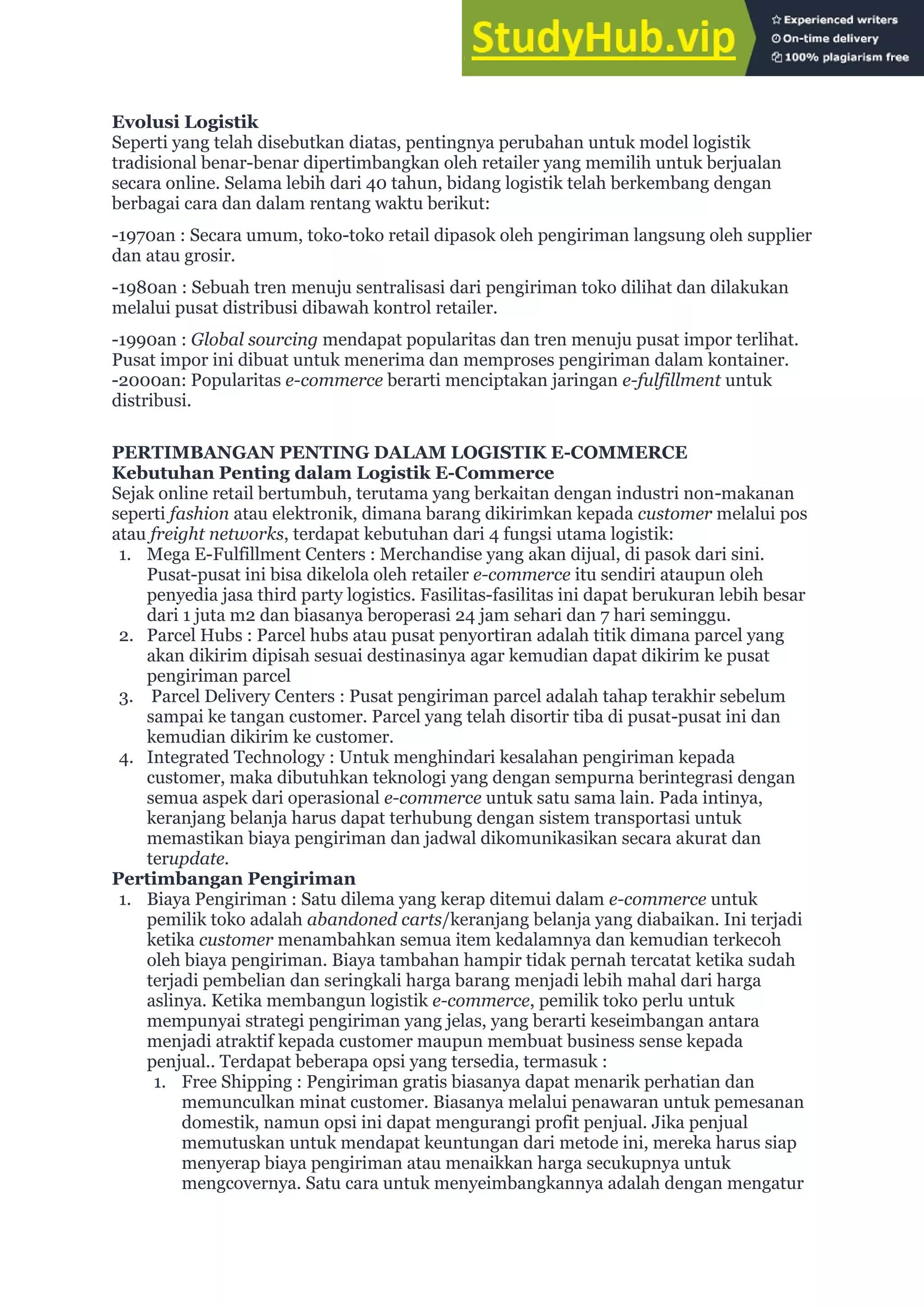 Apa Itu 3PL Third Party Logistics | PDF