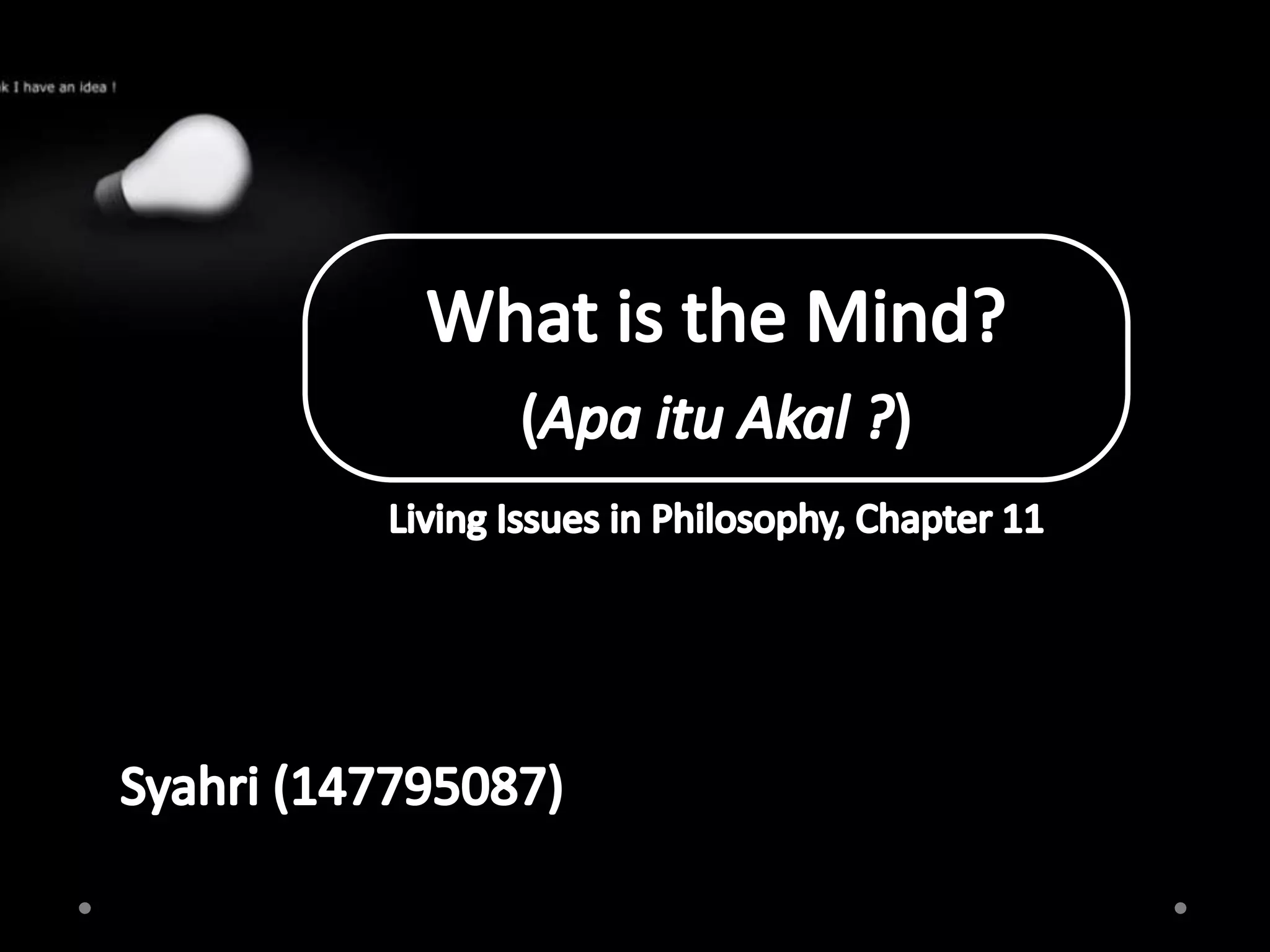 Apa itu akal | PPT