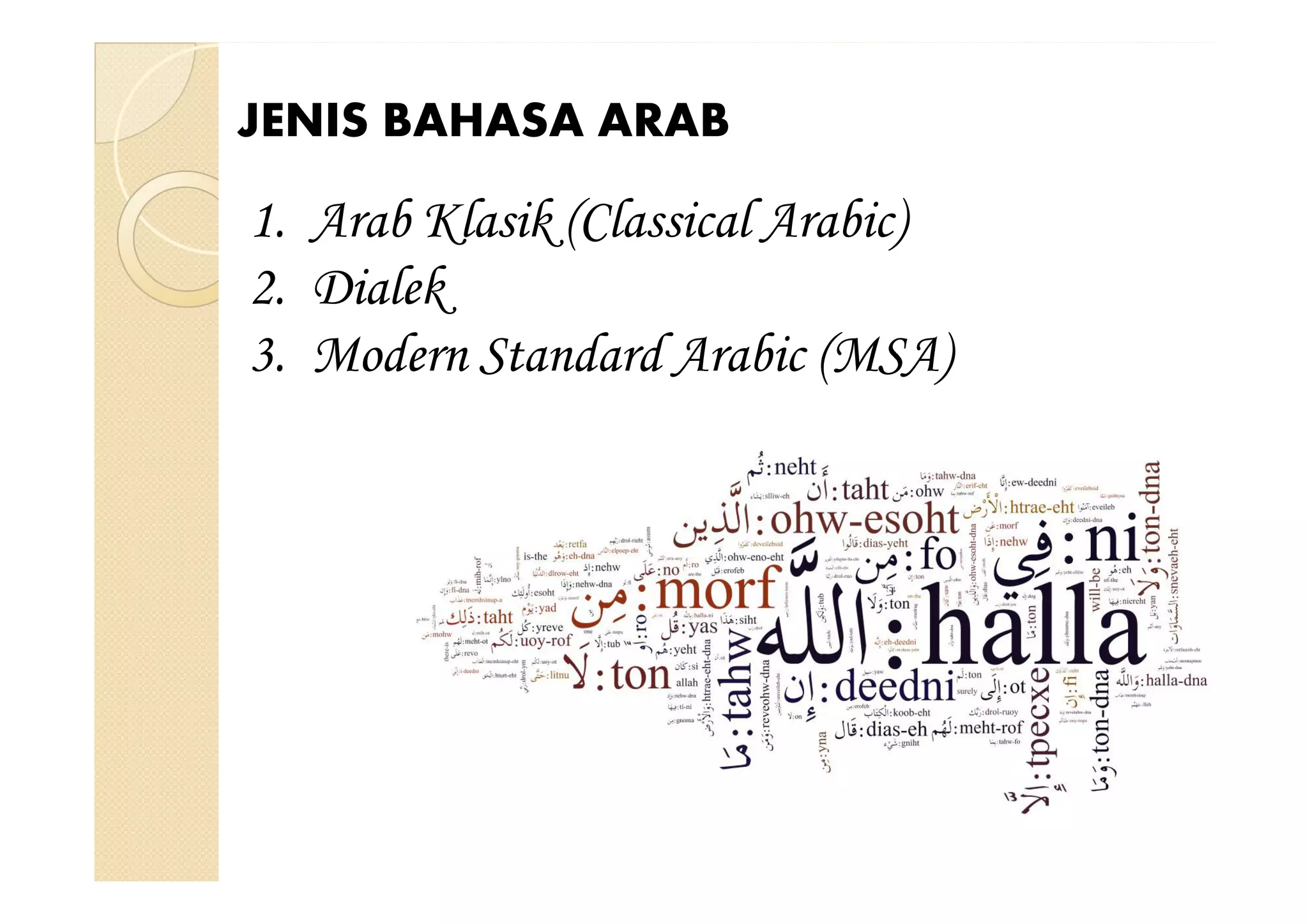 Apa itu bahasa arab | PDF