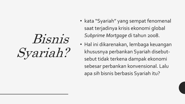 Apa itu bisnis syariah | PPTX