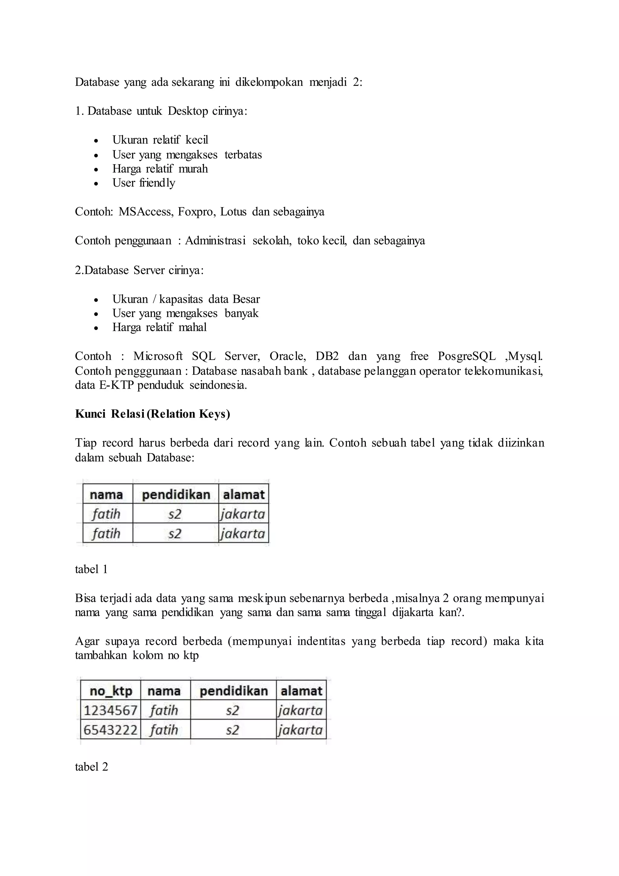 Apa itu database?? | PDF