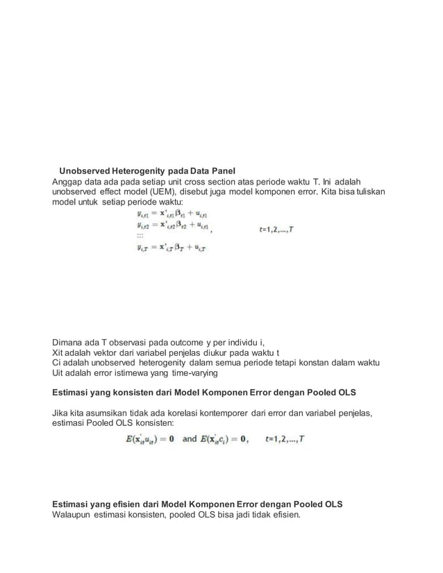 Apa itu data panel | DOCX